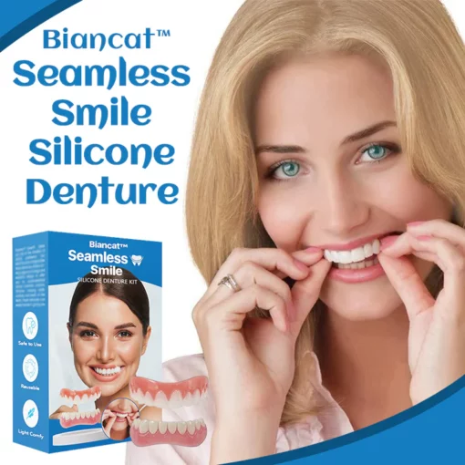 Biancat™ Seamless Smile Silicone Denture Kit - Buy Today Get 55% ...